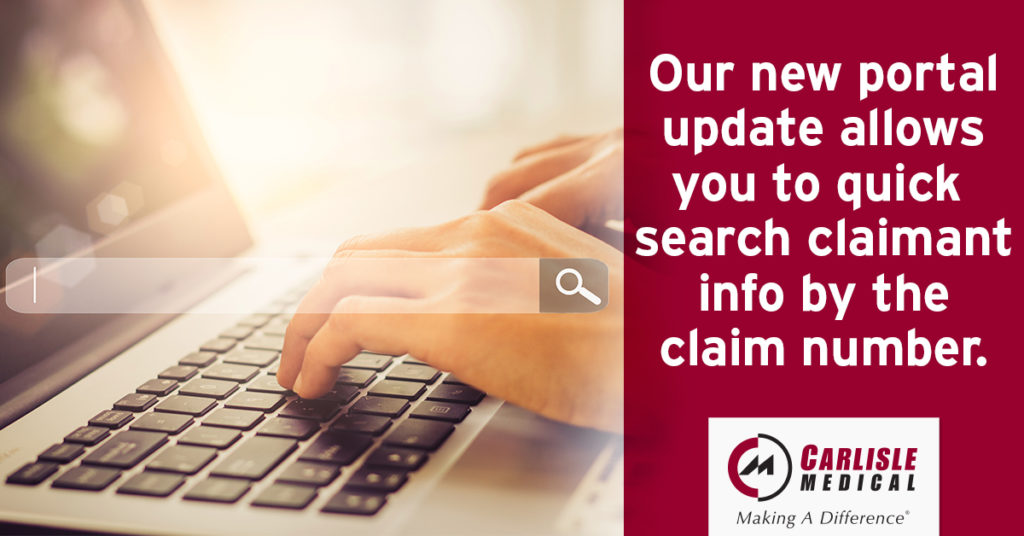 Introducing Carlisle Claim Search - Carlisle Medical