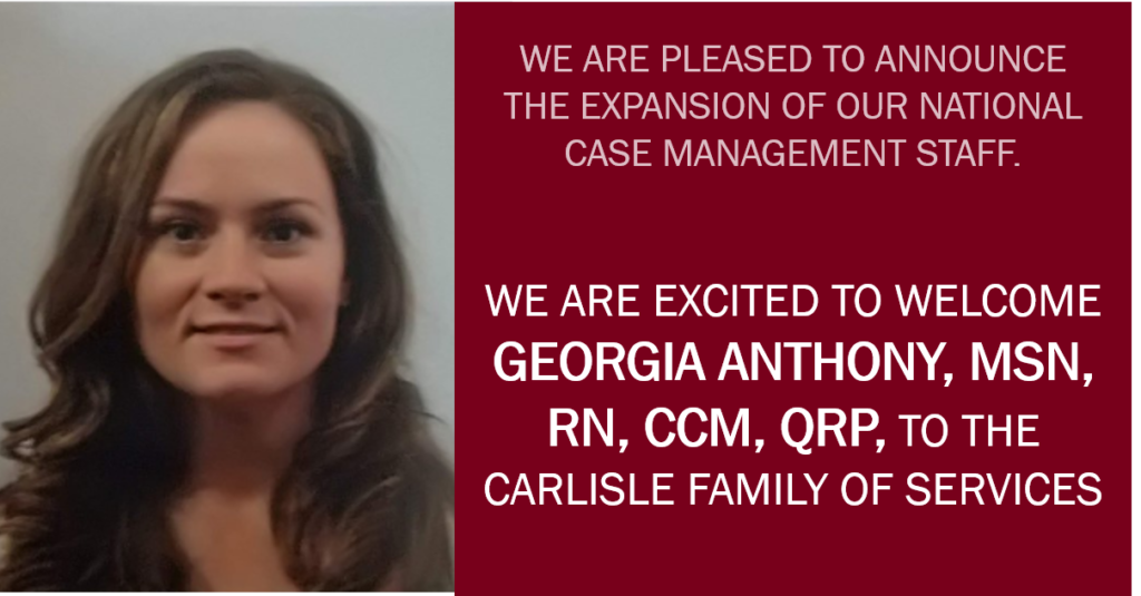 We Are Proud To Welcome Georgia Anthony To Our Case Management Staff